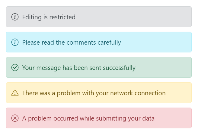 Blazor Message Component | Notification Component | Syncfusion