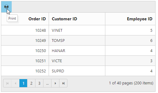 ASP.NET Web Forms DataGrid control | Syncfusion