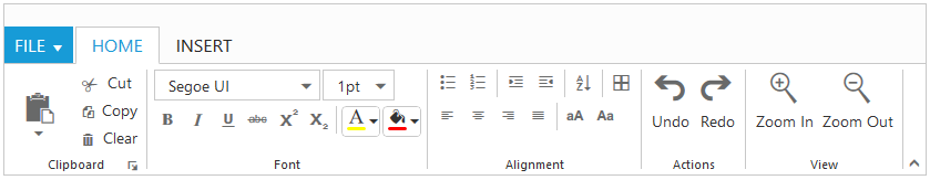 ASP.NET Web Forms Ribbon Control | Syncfusion