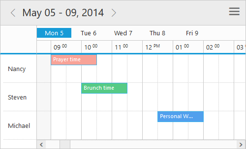 ASP.NET Scheduler Control | Event Calendar | Syncfusion