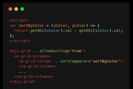 ASP.NET Core Sortable Grid | Sortable Table | Syncfusion