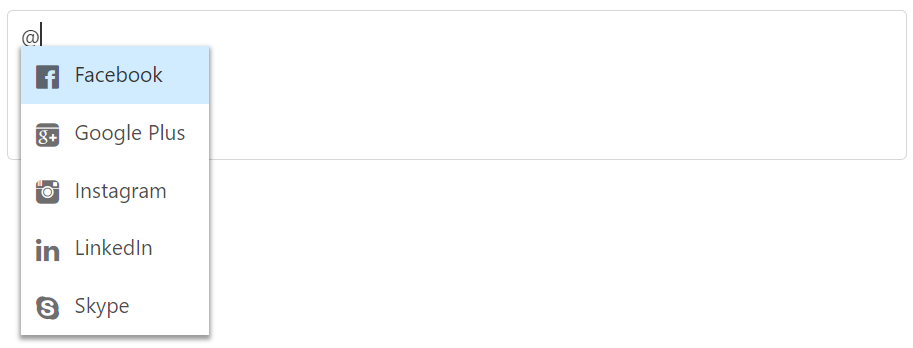 ASP.NET Core Mention | @Mention control | Syncfusion