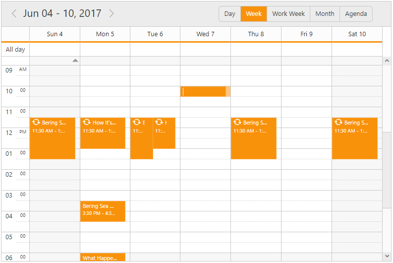 Scheduler Control for ASP.NET Core (jQuery) | Syncfusion