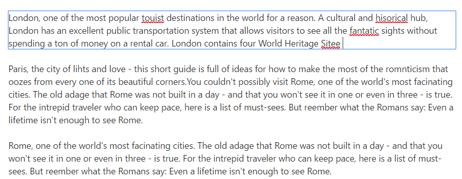 ASP.NET Core (jQuery) SpellChecker Control | Syncfusion