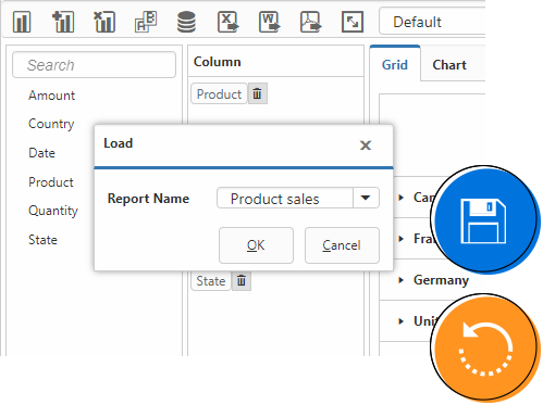 ASP.NET MVC Pivot and OLAP browser | Syncfusion