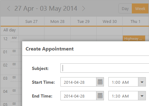 Scheduler Control for ASP.NET MVC (jQuery) | Syncfusion