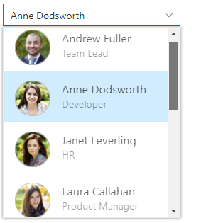 JavaScript Dropdown List | Customizable Templates | Syncfusion