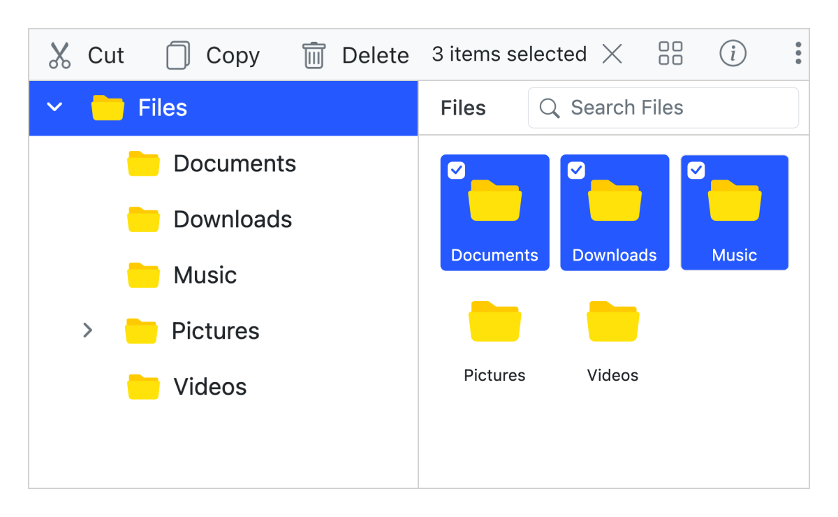JavaScript File Manager | HTML5 File Explorer | Syncfusion
