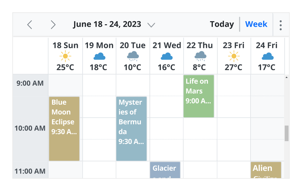 JavaScript Scheduler | JS Event Calendar | Syncfusion