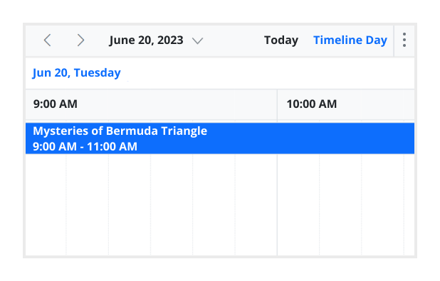 JavaScript Scheduler | JS Event Calendar | Syncfusion