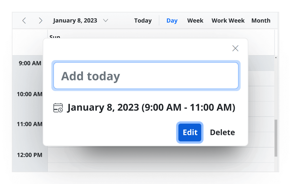 JavaScript Scheduler | JS Event Calendar | Syncfusion