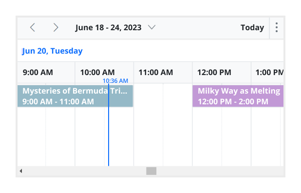 JavaScript Scheduler | JS Event Calendar | Syncfusion