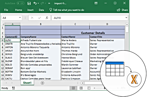 Export data to Excel | Xamarin Excel Library | Syncfusion