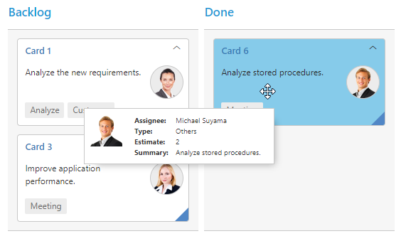 jQuery Kanban Board Control with Swim Lane | Syncfusion