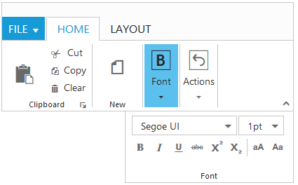 jQuery Ribbon Control | Syncfusion