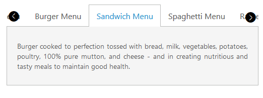 jQuery Tabs Control | Syncfusion