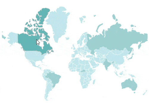 Interactive JSP Maps Control | Syncfusion