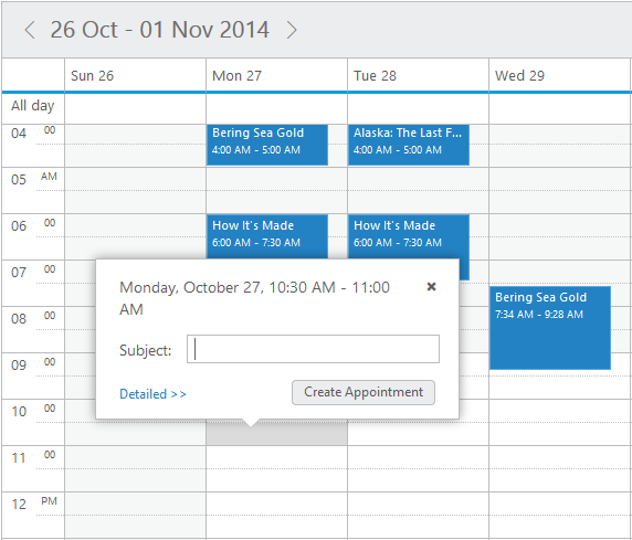 Scheduler Control for JSP | Event Calendar | Syncfusion