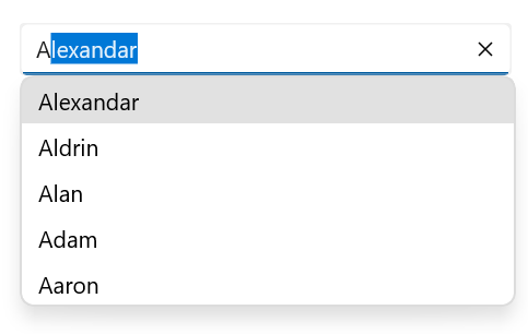 .NET MAUI Autocomplete | Syncfusion