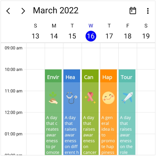 .NET MAUI Scheduler | Schedule and Manage events | Syncfusion