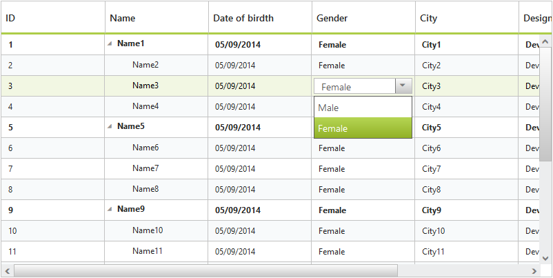 High-performance PHP Tree grid | Syncfusion
