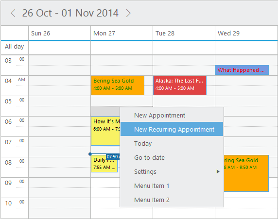 Scheduler Control for PHP | Event Calendar | Syncfusion