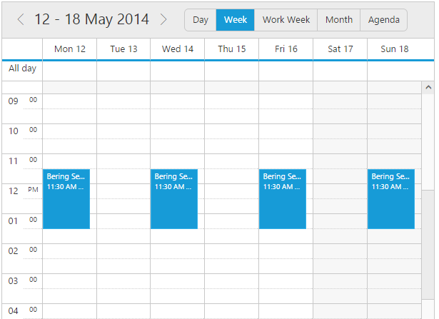 Scheduler Control for PHP | Event Calendar | Syncfusion