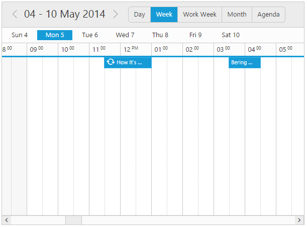 Scheduler Control for PHP | Event Calendar | Syncfusion