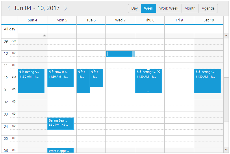 Scheduler Control for PHP | Event Calendar | Syncfusion