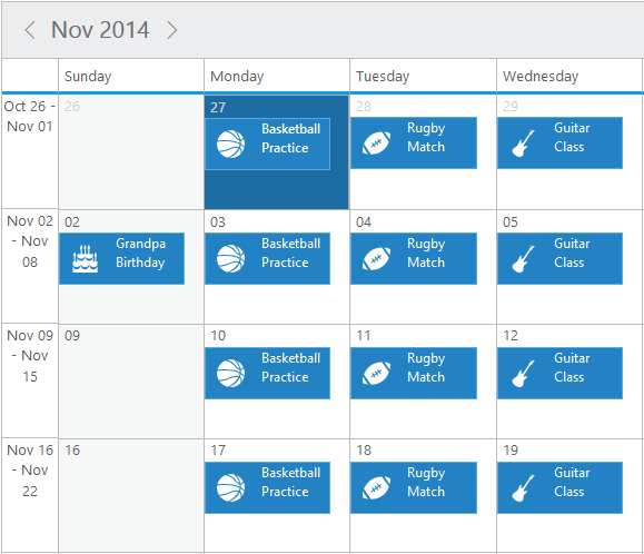 Scheduler Control for PHP | Event Calendar | Syncfusion