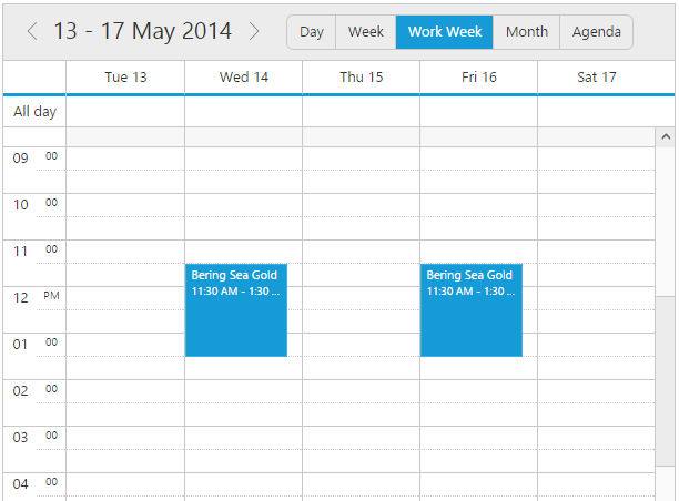 Scheduler Control for PHP | Event Calendar | Syncfusion