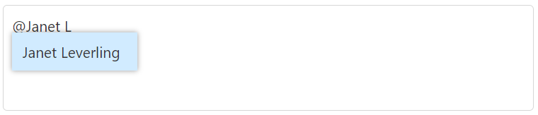 React Mention | @Mention component | Syncfusion
