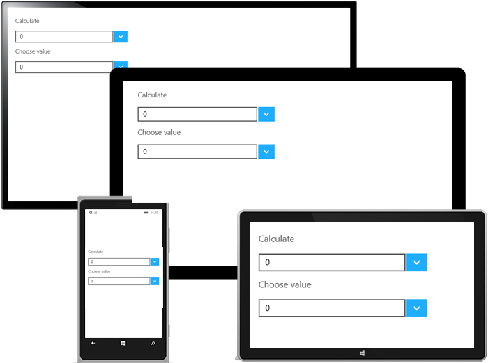 Dropdown Button Control for UWP | Syncfusion