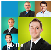 UWP Hub Tile Control | Windows 10 Live Tile | Syncfusion