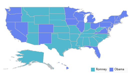 Interactive UWP Map Control | Syncfusion