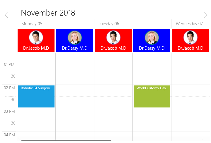 UWP Scheduler Control | Outlook like Event Calendar | Syncfusion