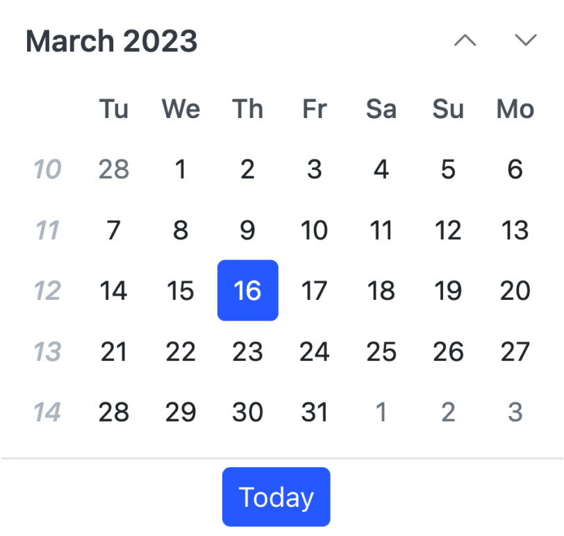 Vue Calendar Component | Perfect Date Picker | Syncfusion