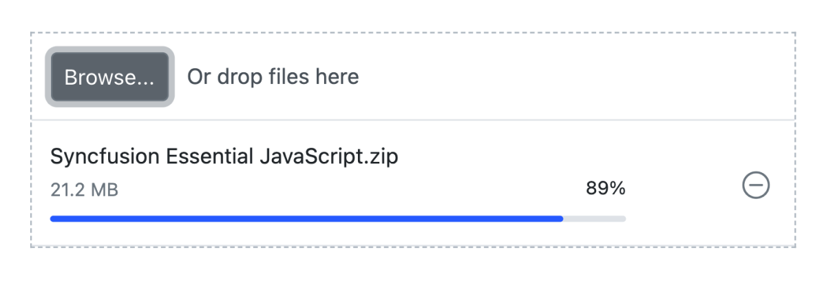 Vue File Upload | Drag and Drop File Upload UI | Syncfusion