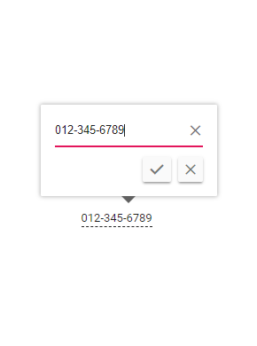 Vue In-place Editor | HTML5 Click to Edit-in-Place | Syncfusion