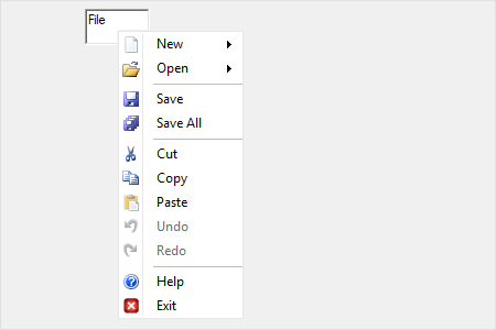 WinForms ContextMenuStrip | Context Menu | Syncfusion