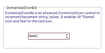 Advanced Domain Up-Down Control for Windows Forms | Syncfusion