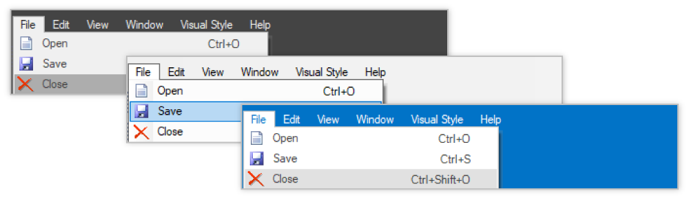 Windows Forms Menu Bar Control | MenuStrip | Syncfusion