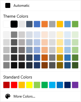 WinUI Color Palette Control | Syncfusion