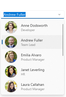 WinUI ComboBox | Multi-Select and Editable ComboBox | Syncfusion