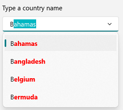WinUI ComboBox | Multi-Select and Editable ComboBox | Syncfusion