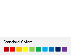 WinUI Dropdown Color Palette Control | Syncfusion