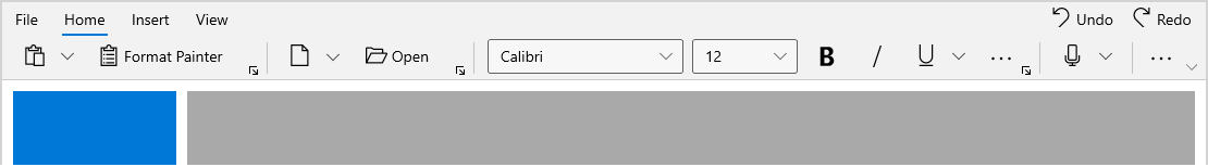 WinUI Ribbon Control | Tabbed CommandBar | Syncfusion