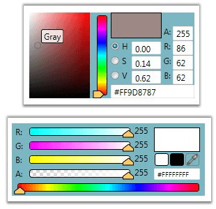 WPF Color Picker Control | Color Editor | Syncfusion