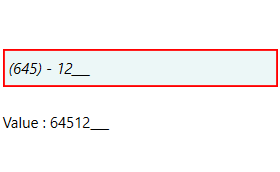 WPF MaskedTextBox Control | Mask Input | Syncfusion