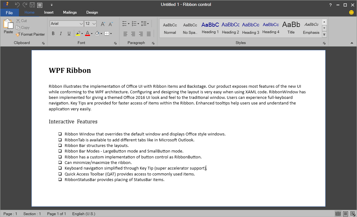 WPF Ribbon | Office Ribbon Menu | Syncfusion